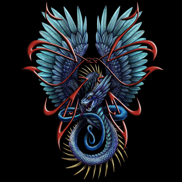 DragonosX :: illustration :: Aztec Dragon